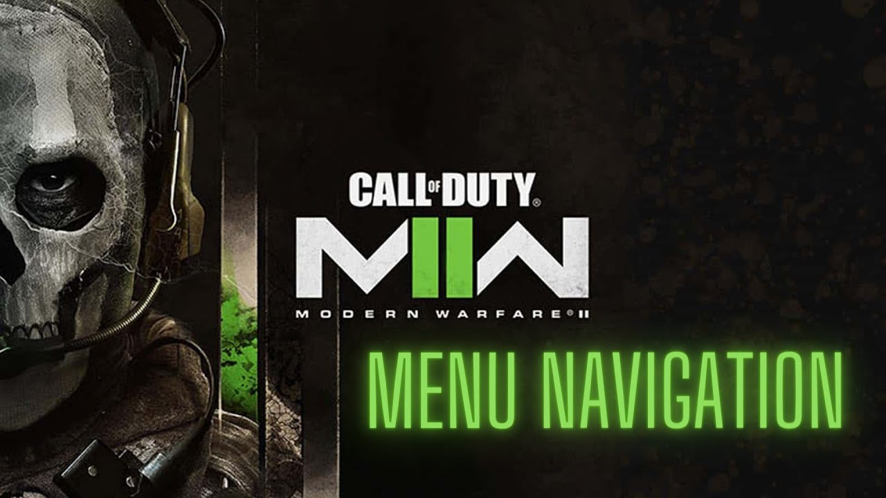 Modern warfare 2 menu navigation - YouTube