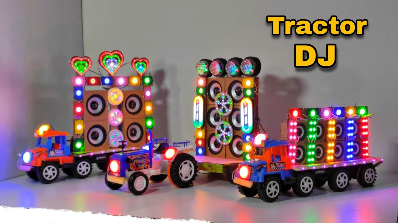 Double Big DJ Truck vs Tractor DJ Loading setup | with Decoration ...