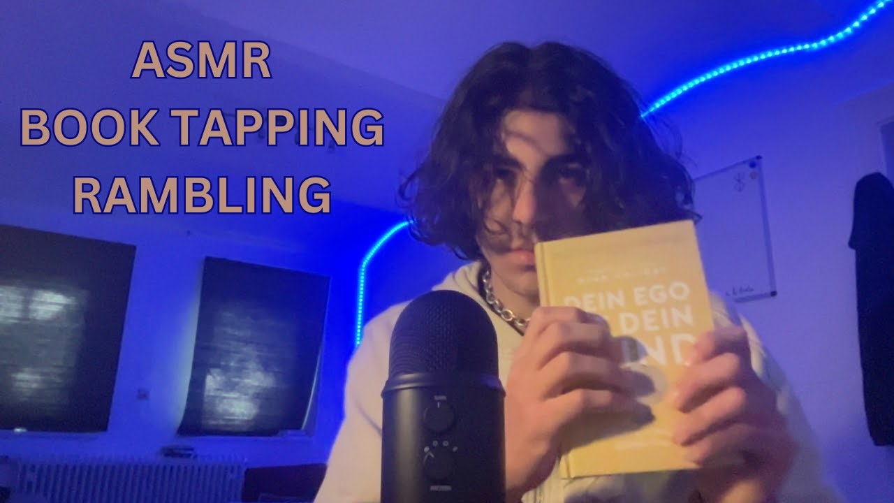 ASMR Book Tapping + Whispered Rambling - YouTube