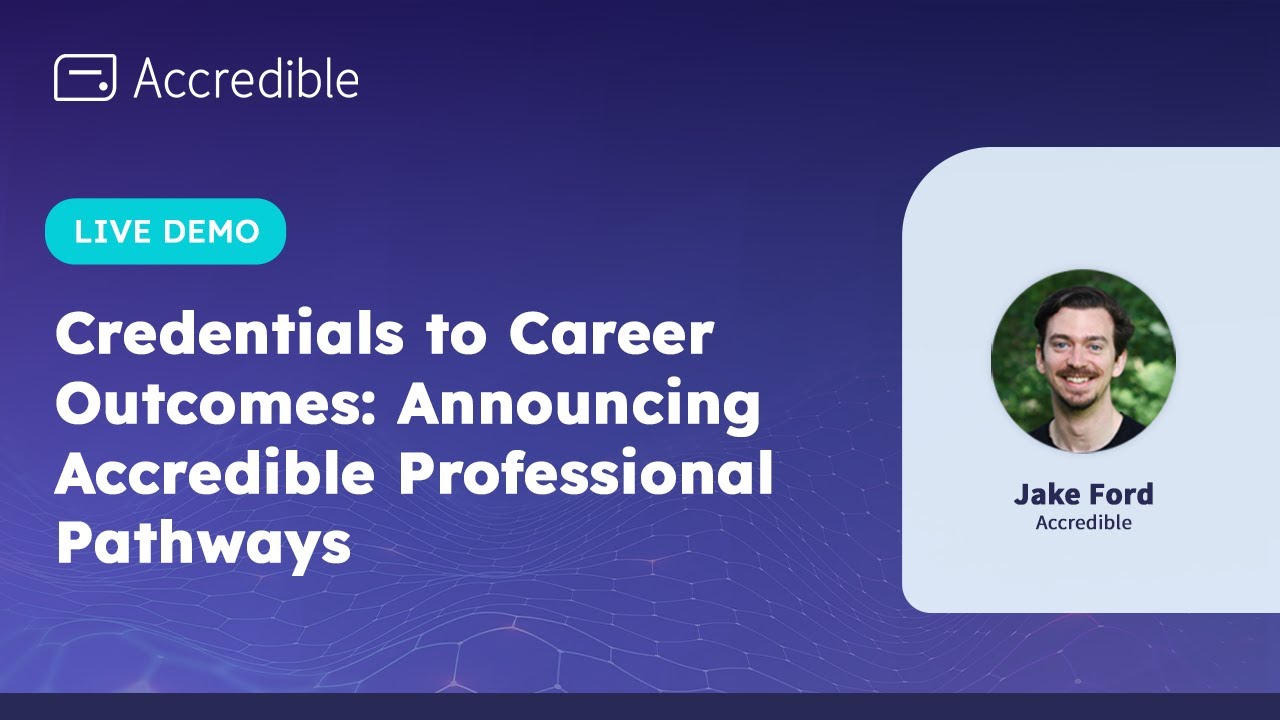 Announcing Accredible's Professional Pathways - YouTube