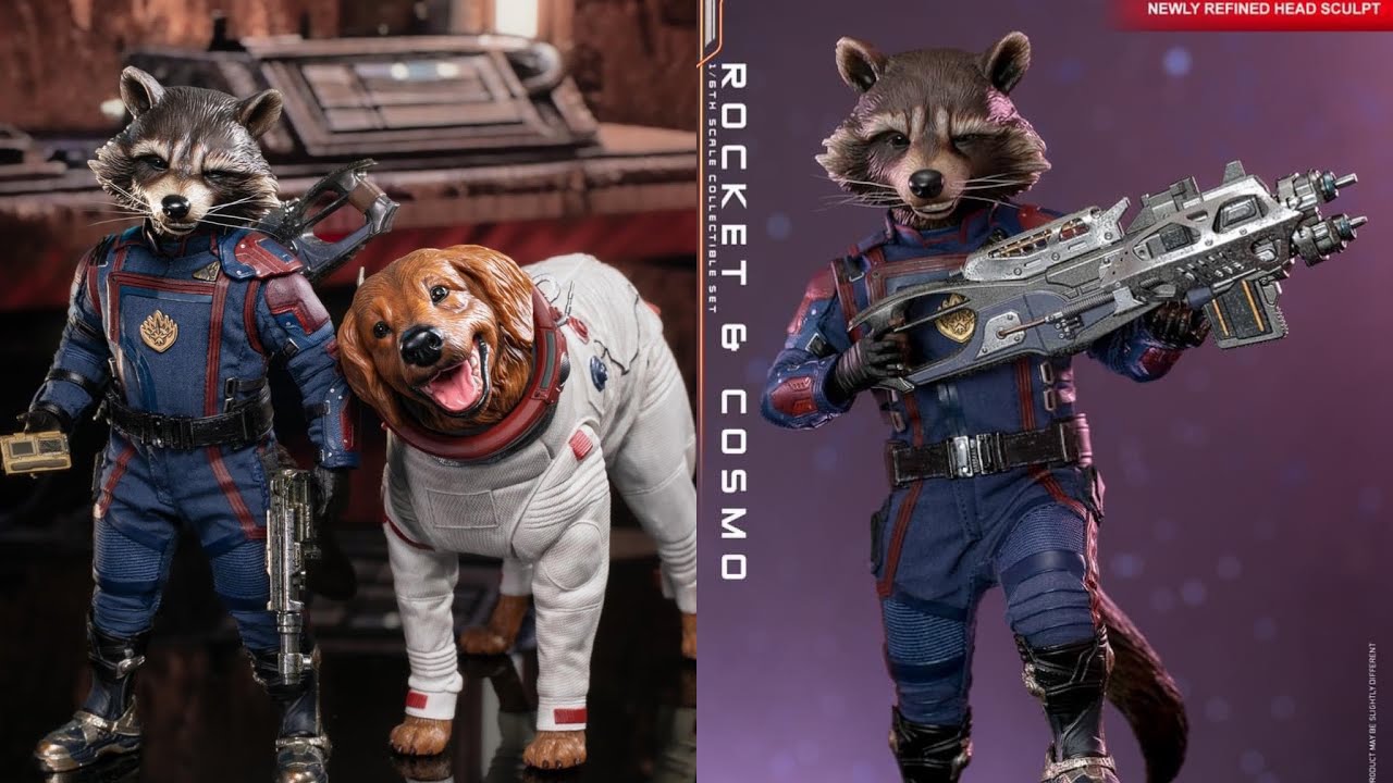 New Hot Toys Guardians of the Galaxy Rocket Racoon & Cosmo updated ...
