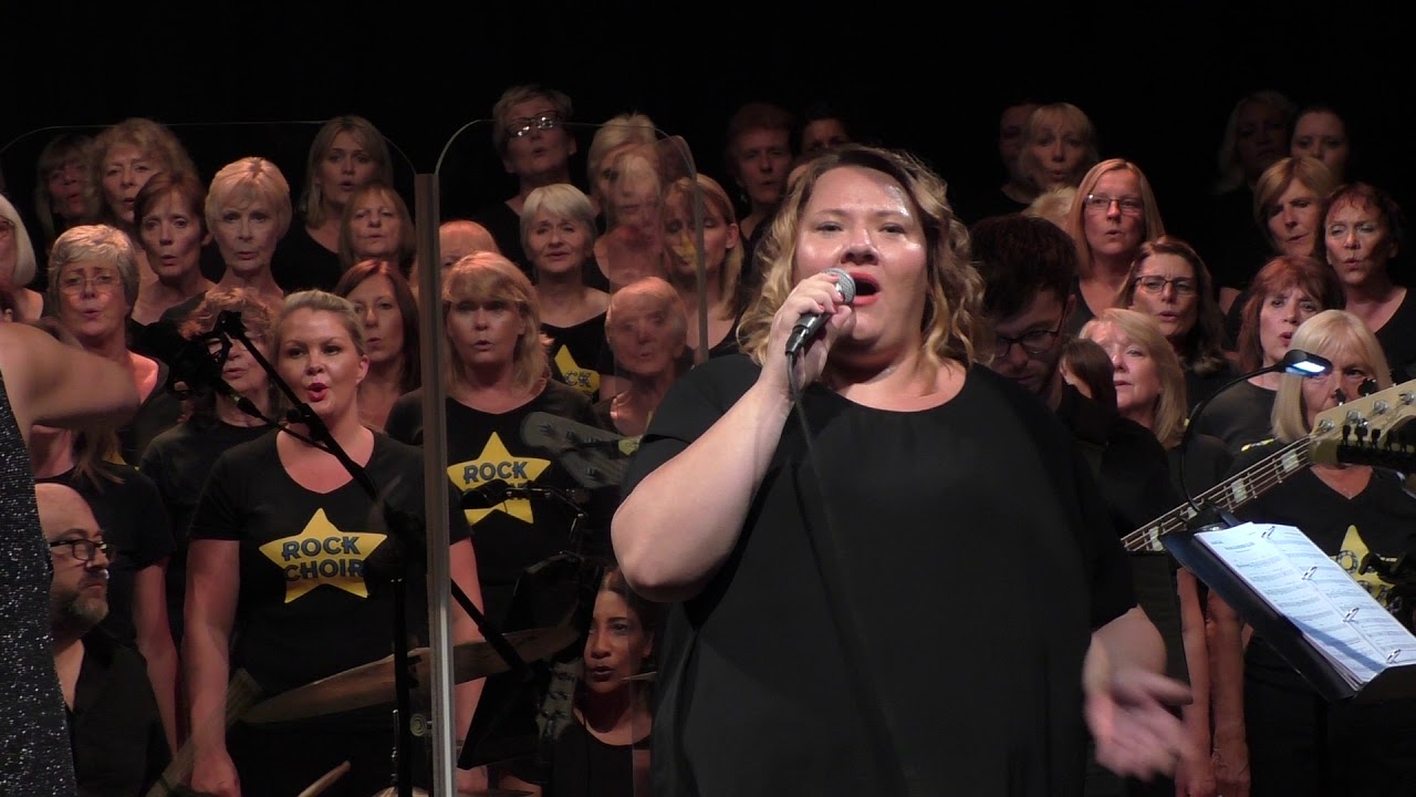 WALKING ON BROKEN GLASS - Dunstable Rock Choir with Live Band ...