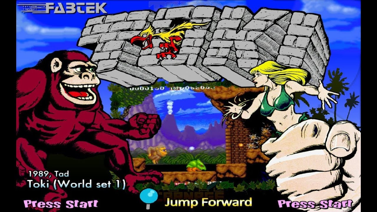 Toki (1989) Tad Mame Retrô Arcade Games - YouTube