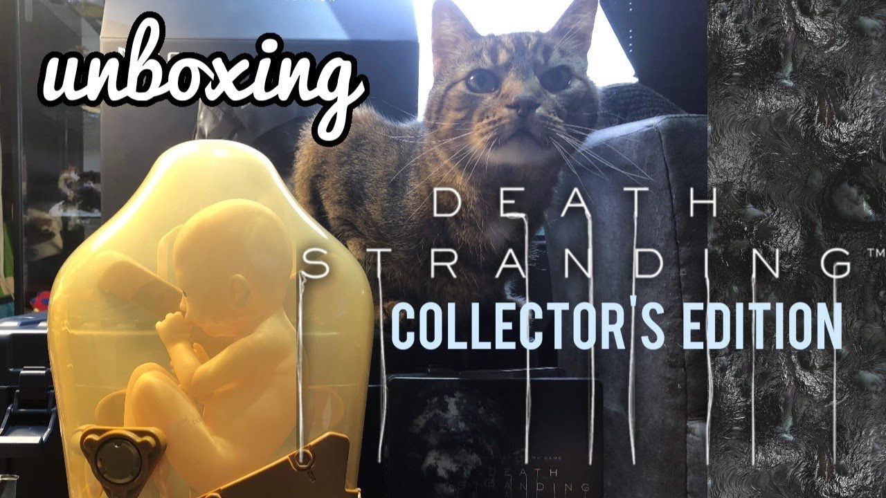 Unboxing with Cats! Death Stranding Collector's Edition! See the Baby ...