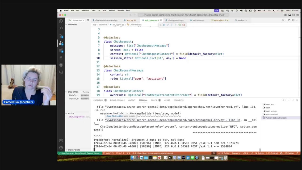 Live Coding: Adding Quart-Schema to an LLM Chat App - YouTube