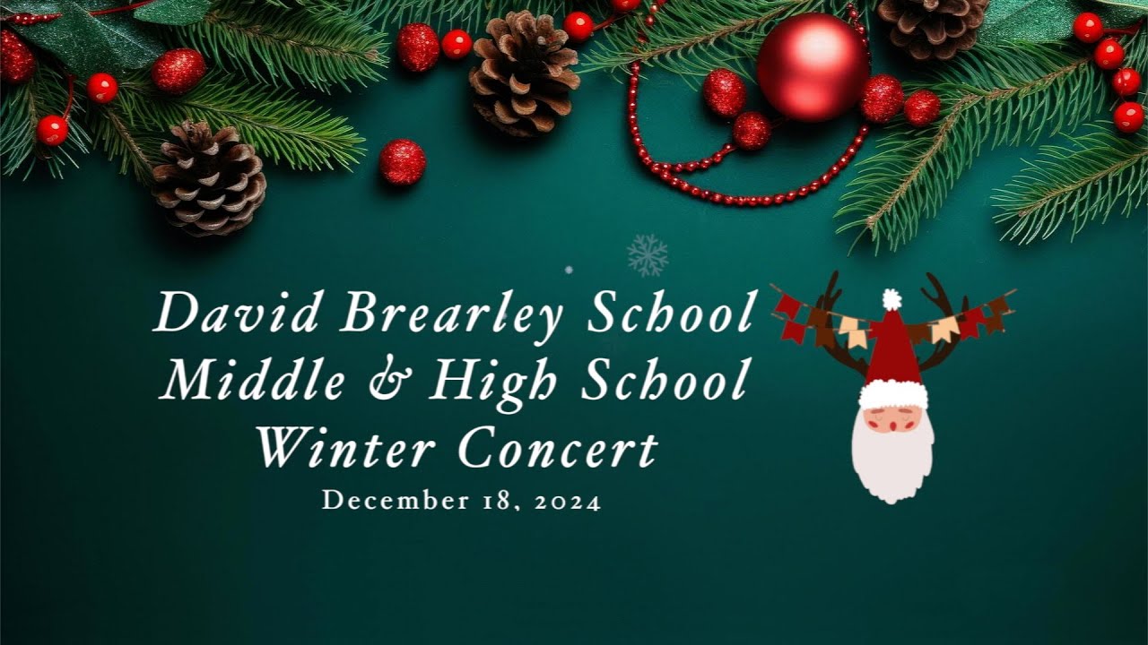 David Brearley Winter Concert, 2024 - YouTube