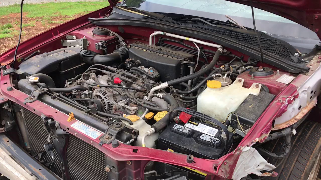 2003 Subaru 2.5 engine -100k miles - YouTube