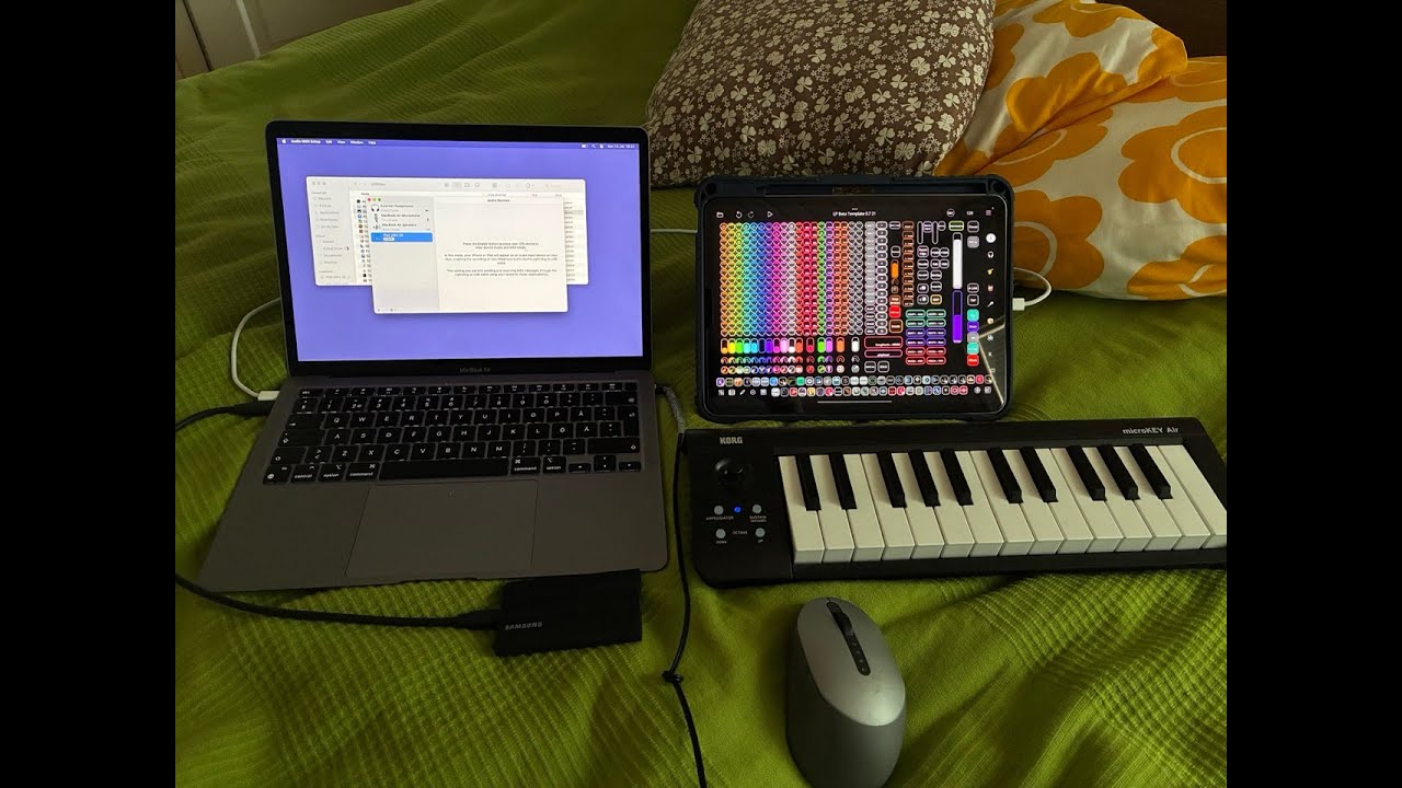 Macbook with Logic Pro & iPad with Loopy Pro - YouTube