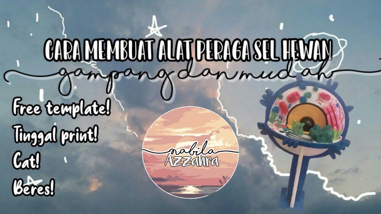 Cara Membuat Alat Peraga sel hewan!! tergampang - YouTube