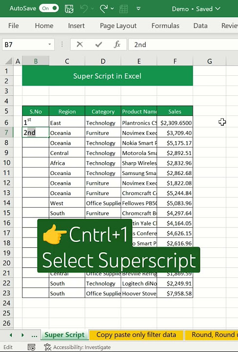 SuperScript in Excel | #exceltutorials #youtubeshorts #shorts #ytshorts #excel | @kttrained ...