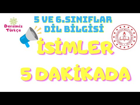 5 Dakikada İsimler Konusunu Öğren! | Pratik ve Hızlı Türkçe Dersleri