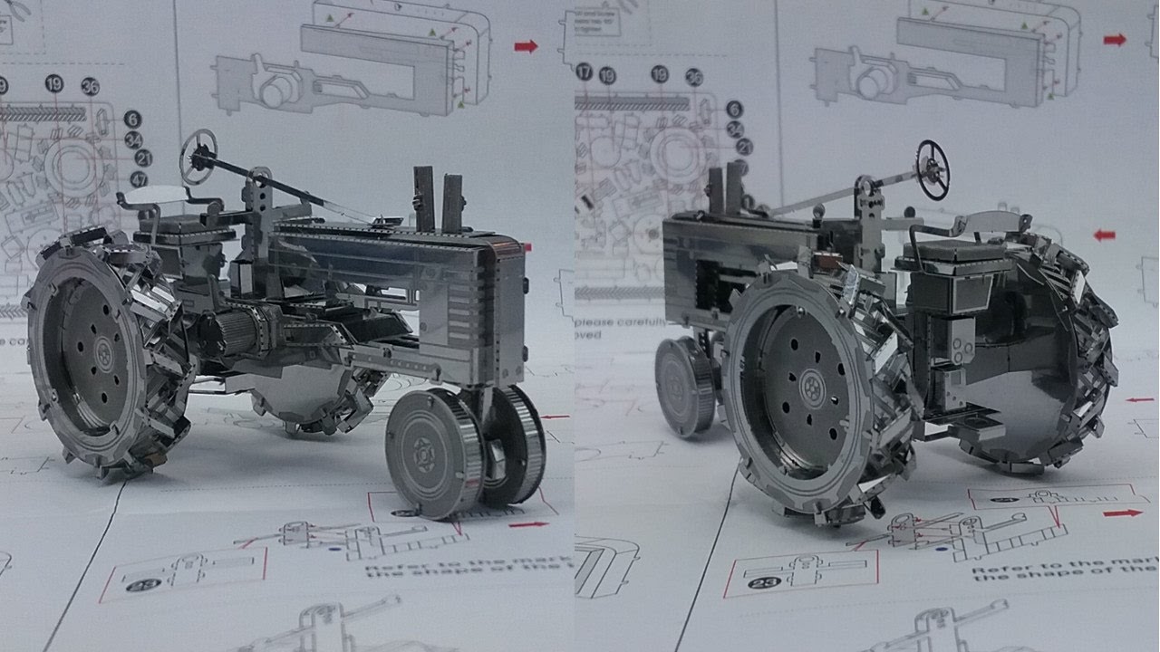 Metal Earth Build - Farm Tractor - YouTube