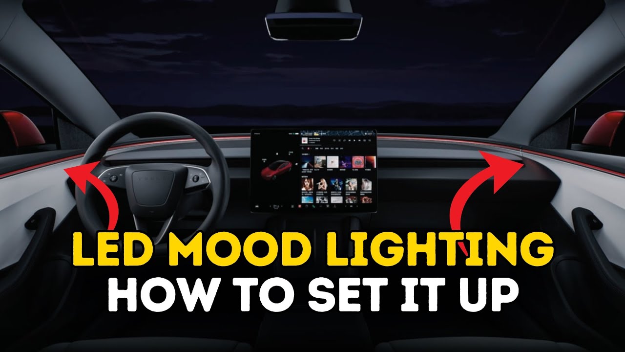 How to Customize the LED Mood Lighting in Your Tesla | Tesla Model 3 ...