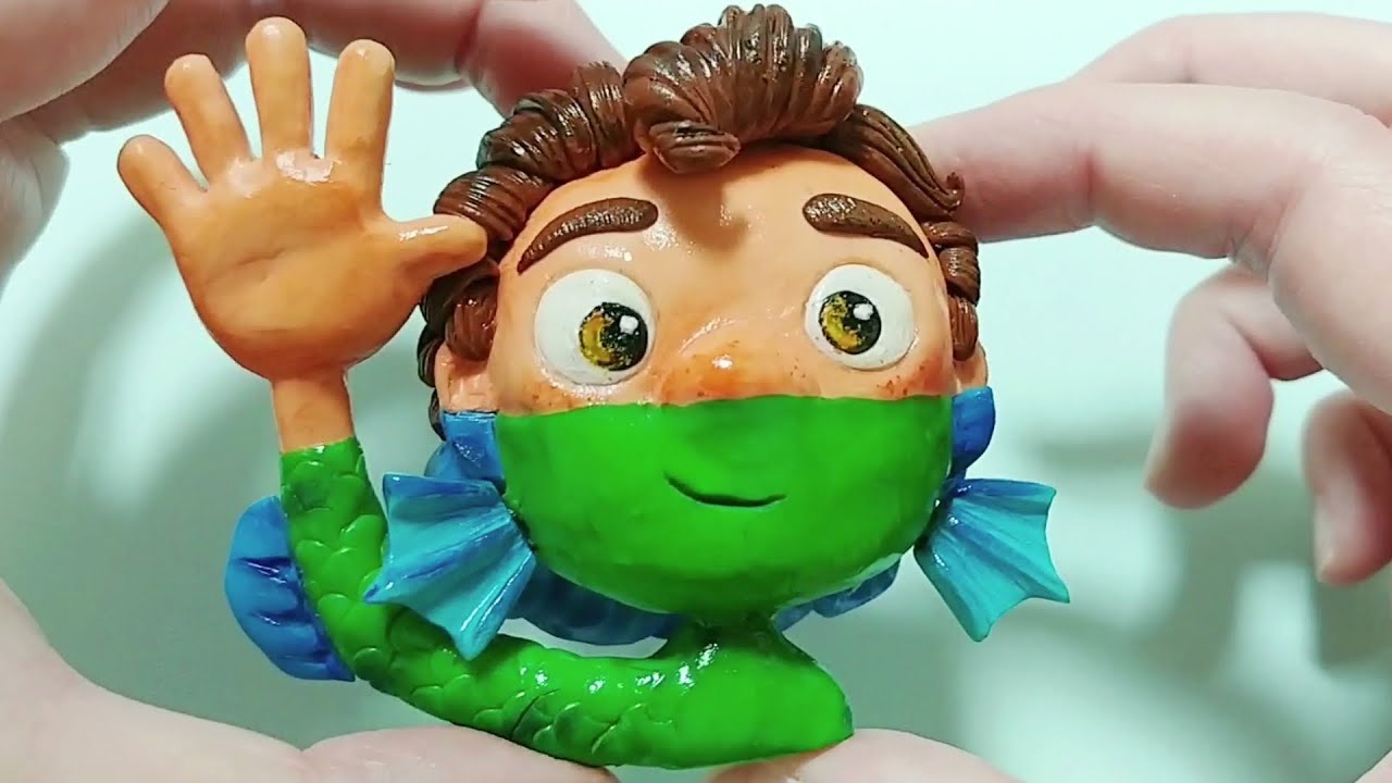 [Clay Art] How to make a Luca Poster Diorama - YouTube