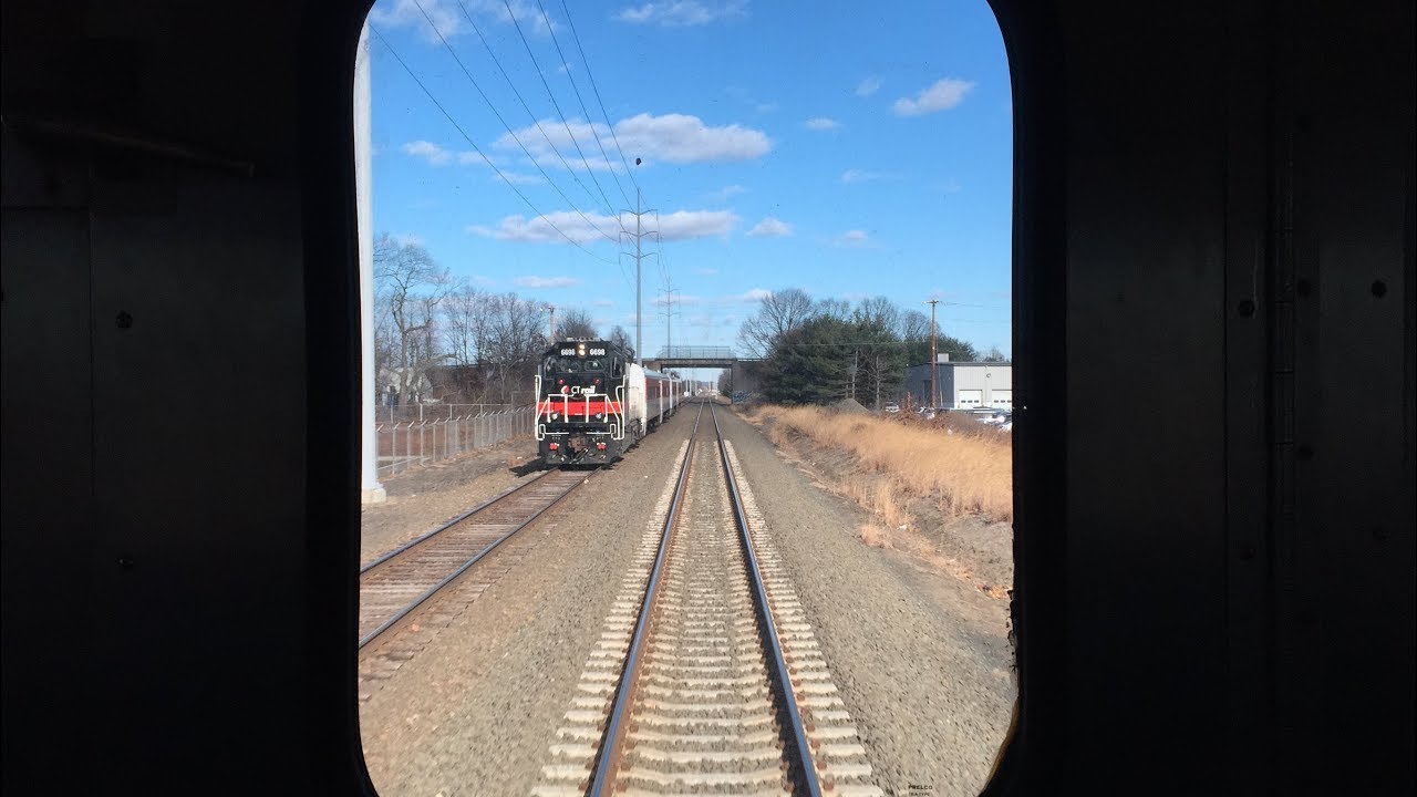 CTrail Hartford Line HD 60fps: Riding Train 4406 Engineer POV (New ...