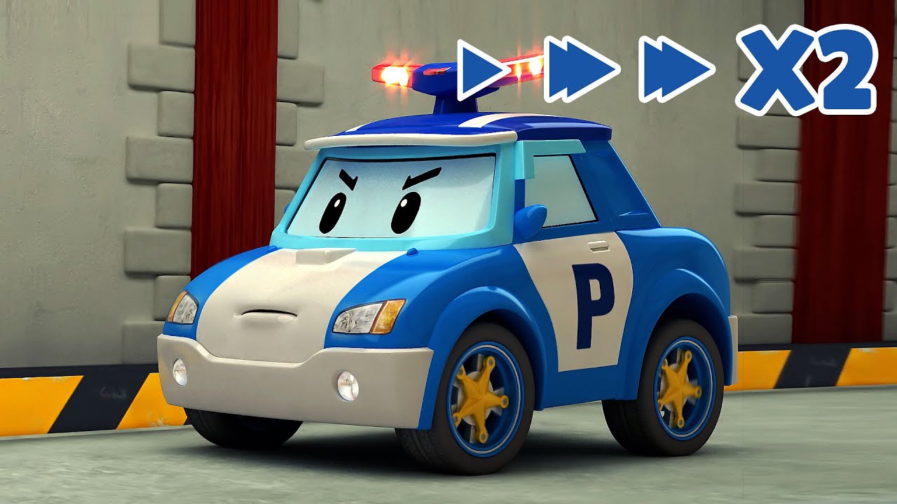 POLI Police Car Song│Car Song│2X Speed│0.5X Speed│Robocar POLI ...