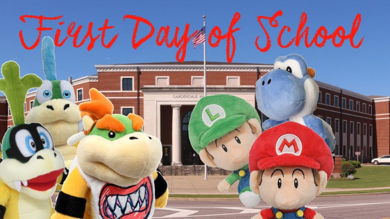 Extremely Awesome Mario Bros- First Day Of School! - YouTube