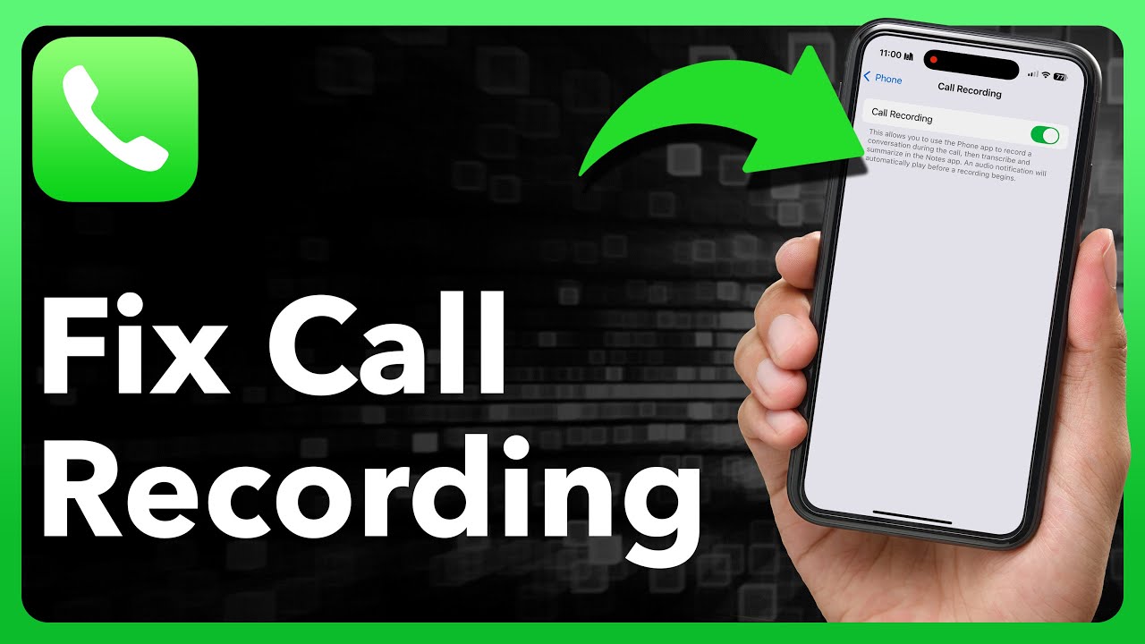 How To Fix Call Recording Not Working On iPhone - YouTube