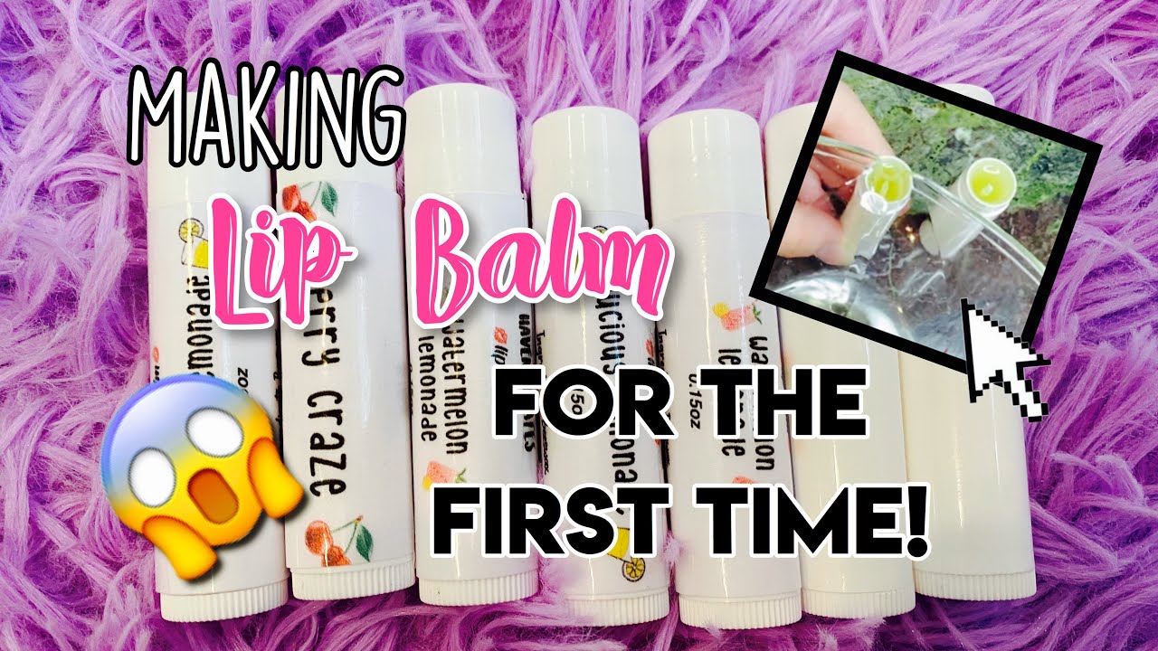 MAKING LIP BALM FOR THE FIRST TIME!!😱 - YouTube