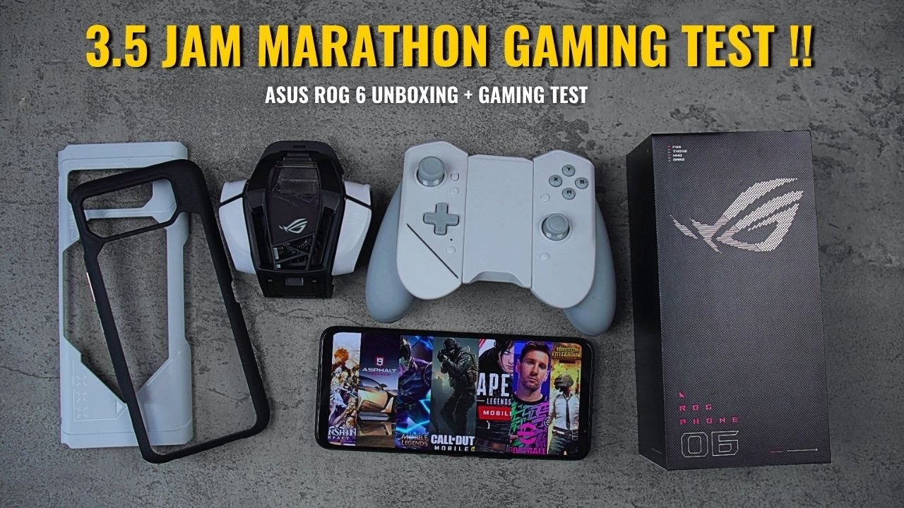 Paket Lengkap ASUS ROG 6 - Asus ROG 6 Unboxing and Gaming Test - YouTube
