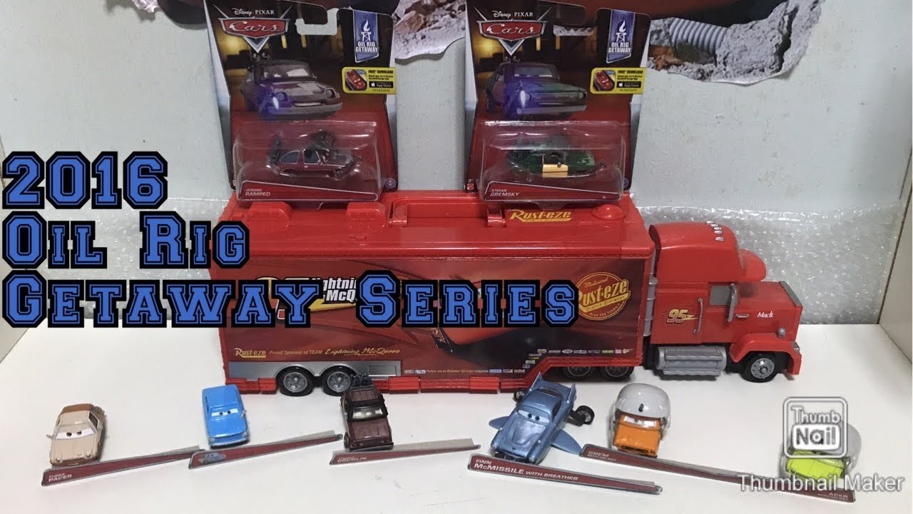 Mattel Disney Pixar Cars Complete 2016 Oil Rig Getaway Series | By Toy ...