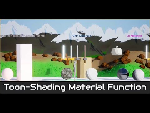 Toon-Shading Material Function for Unreal Engine 4.26 to 5.xx - YouTube