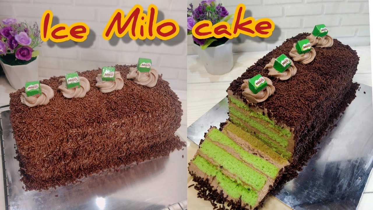 ice milo cake#resepmudah idejualan2022 #milocake #cake - YouTube
