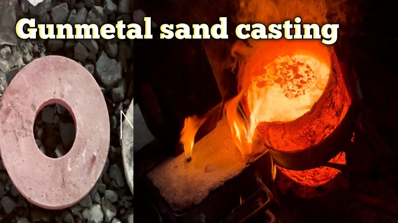 Gunmetal Gear Sand casting - YouTube