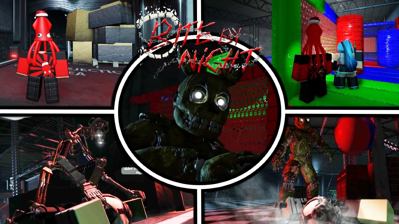 Bite By Night - All Maps Gameplay + Springtrap & Mimic Gameplay ...