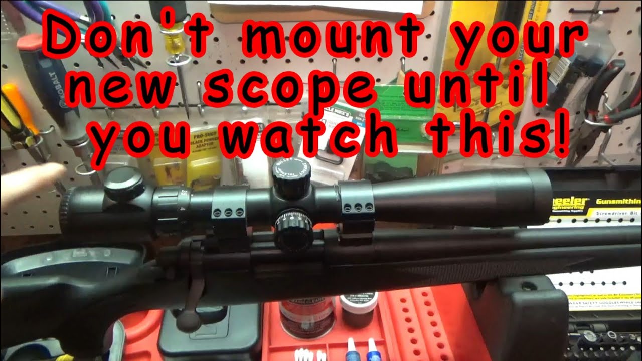 How to properly mount a scope - YouTube