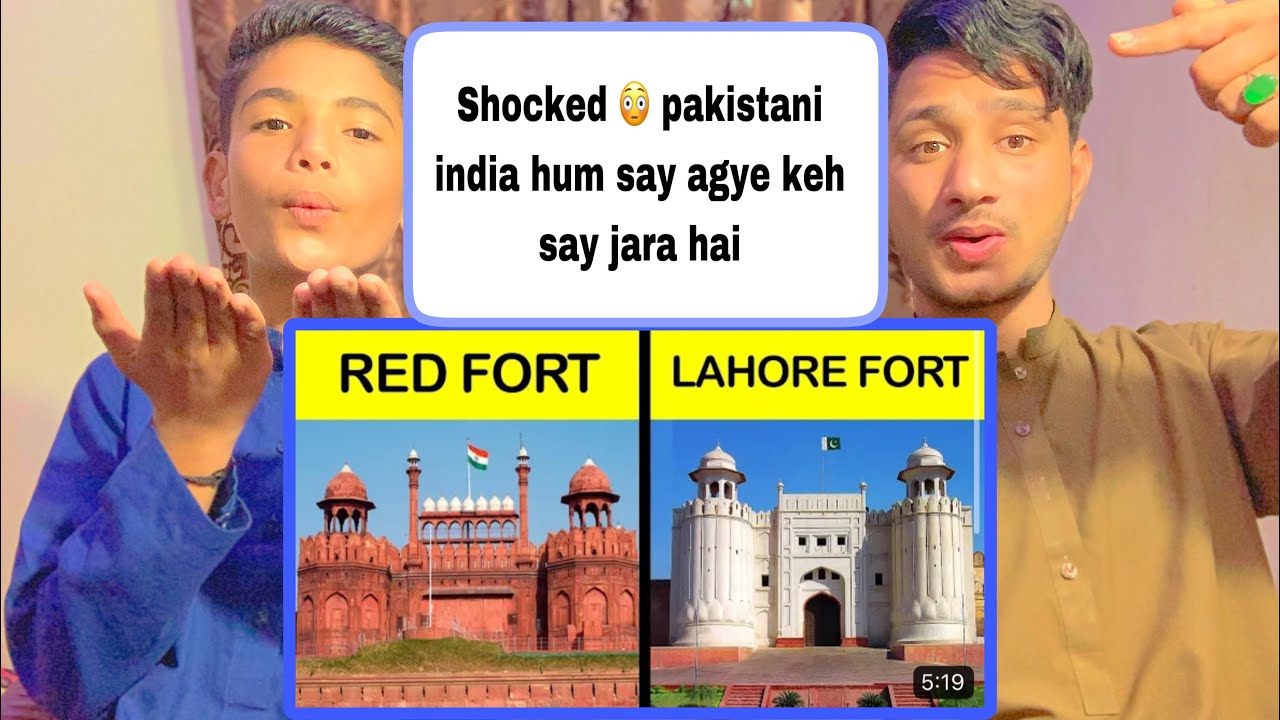 Lahore Fort vs Red Fort Unseen Of India Shocking Pakistani Reacts - YouTube