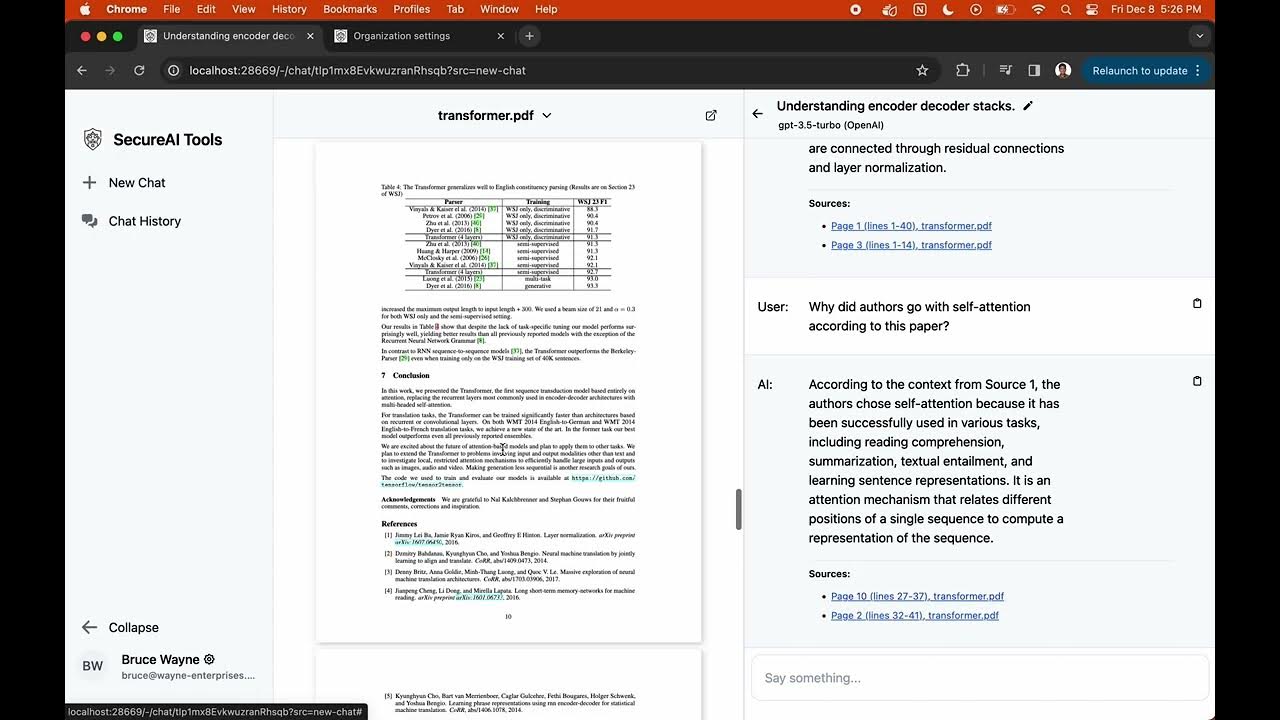 Chat with documents demo using OpenAI's GPT3.5 LLM - YouTube