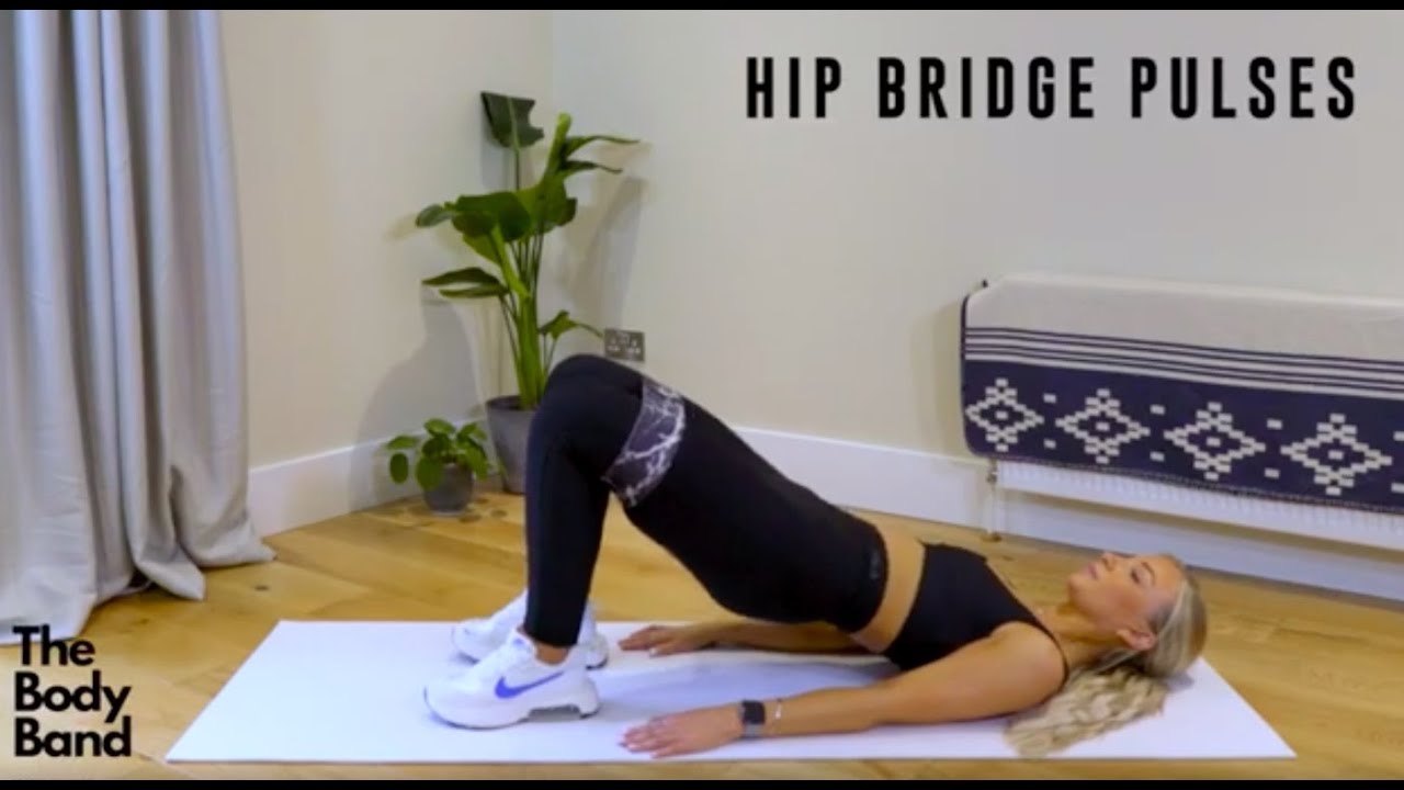 Banded Hip Bridge Pulse Tutorial - YouTube