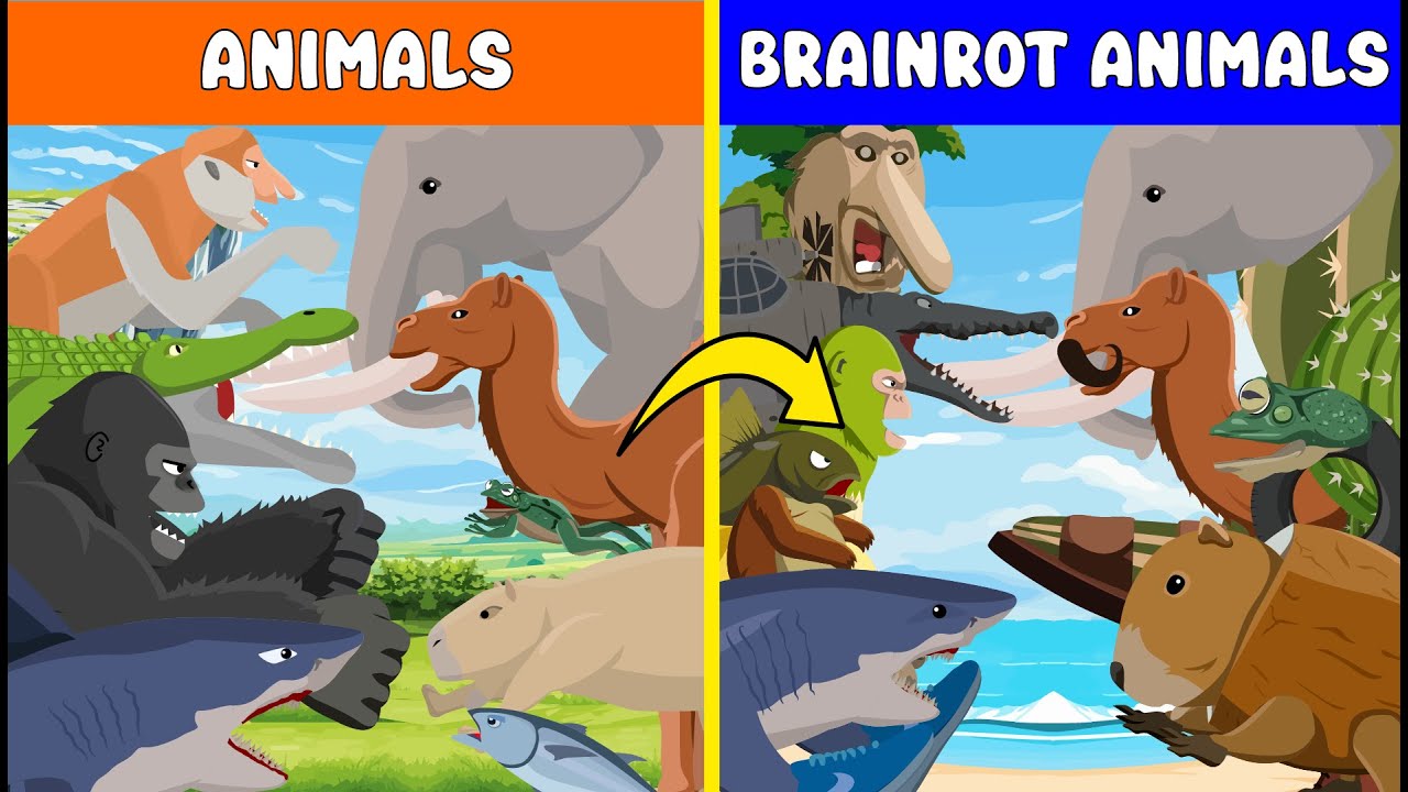 Brainrot Italian vs Brainrot Animals | | Zoochosis vs Brainrot ...