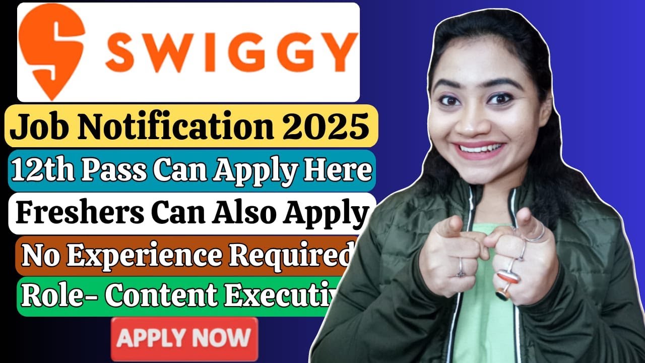 Swiggy Job Vacancy For Freshers| Latest Job Notification 2025| Remote ...