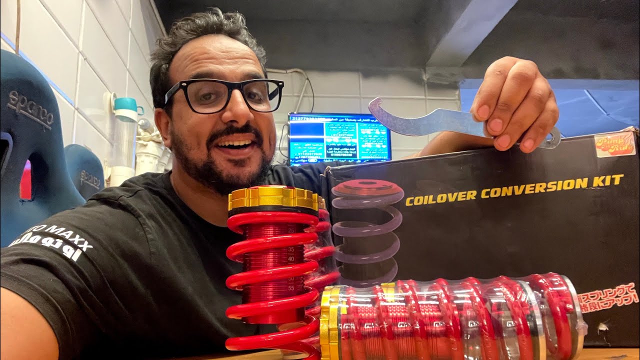 cheapest way to lower your car diy coilovers .. اسهل طريقه توطي بيها ...