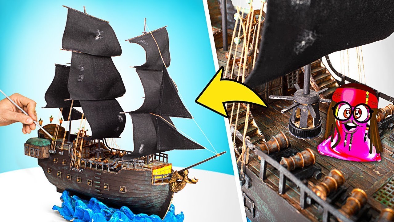 🏴‍☠️⚓ Epic Pirate Crafts! Build the Black Pearl, Play an Arcade Game ...