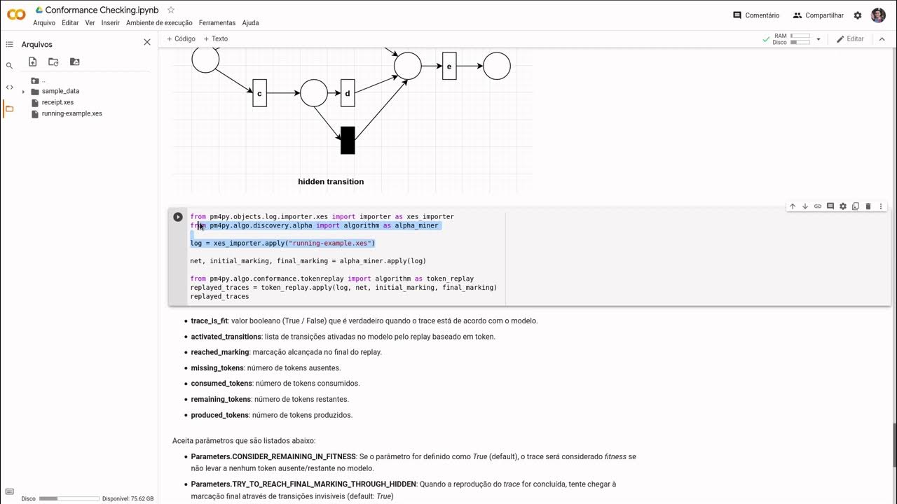 03 2 Token based replay pm4py - YouTube