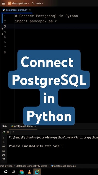 Connect PostgreSQL in Python - YouTube
