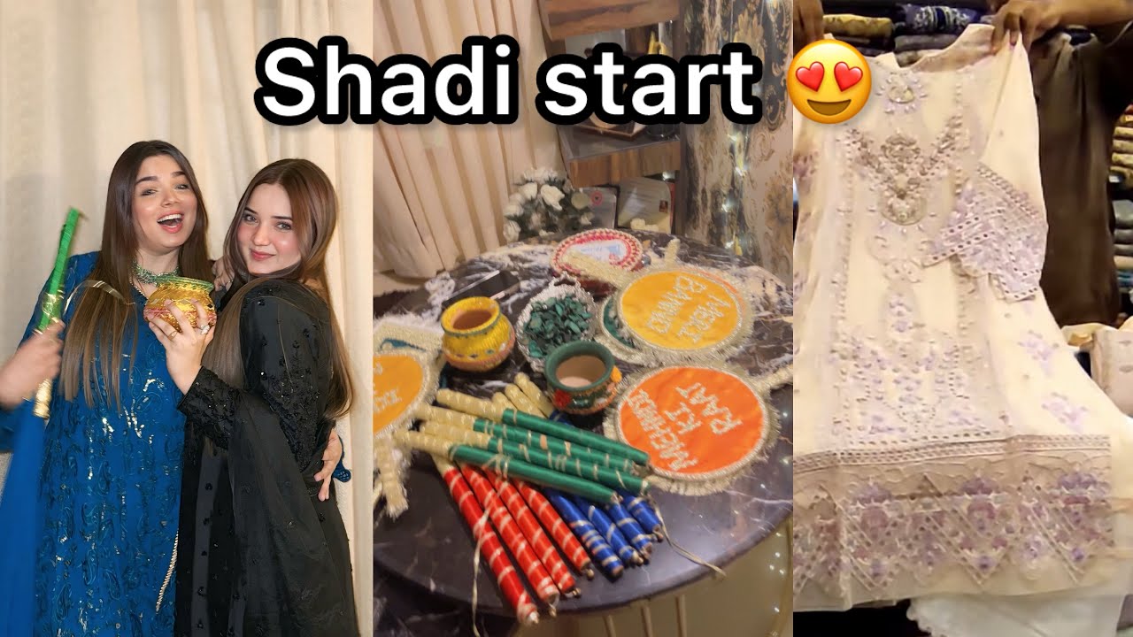 Rabeeca ki shadi ki tayyariya start 😍 first rat Jaga 💃🏼 shopping bhi ...