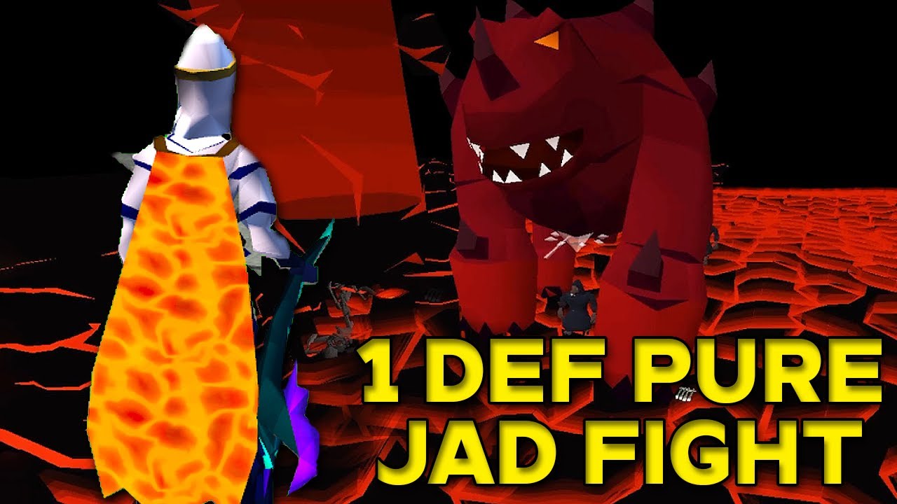 1 Defense Pure Full Fire Cape Jad Fight (65 Combat) - YouTube