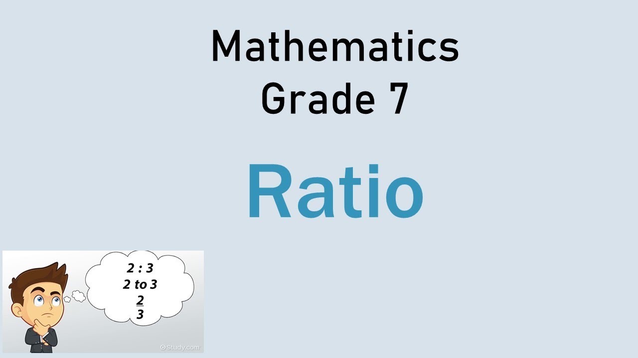 Ratio - Grade 7 - chapter 21 - English medium - YouTube