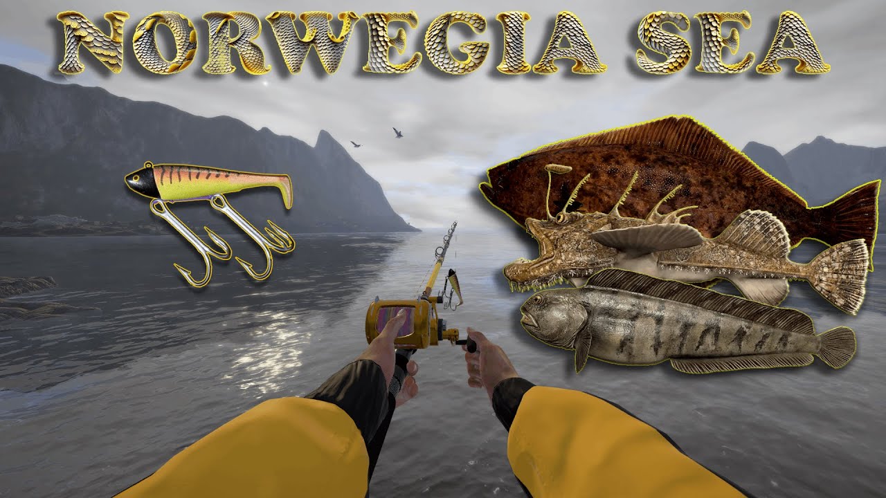 Russian Fishing 4 RF4 - Norwegian Sea - Active spot of Halibut and ...