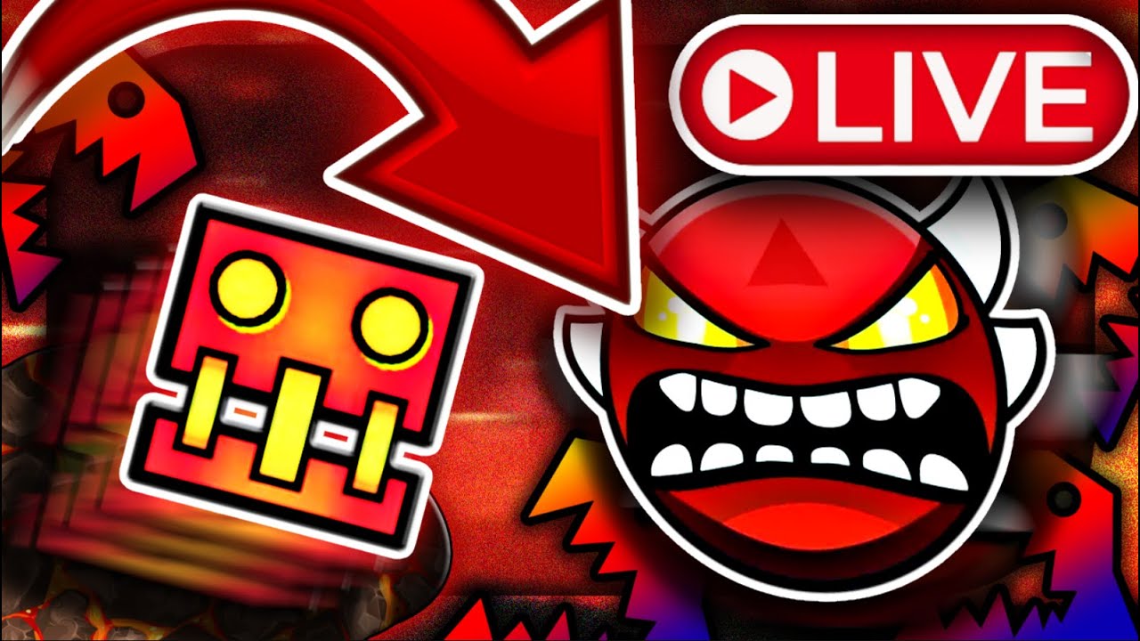 Geometry dash stream! - YouTube