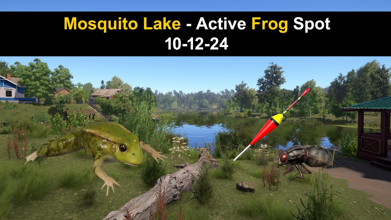 Russian Fishing 4, Mosquito Lake - Active Frog Trophy Card Spot 10-12-24 - YouTube