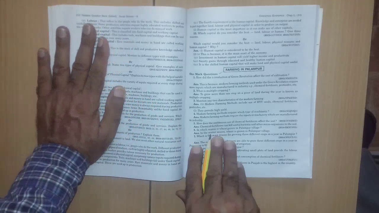 class 9th economic chapter 1 question - YouTube