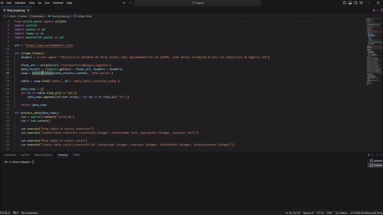 Programming for Everyone II - Final Project Presentation - YouTube