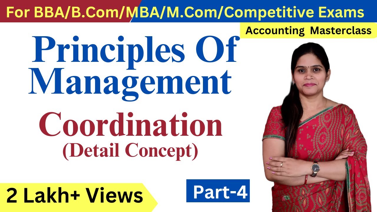 Coordination | Principles Of Management | Business Studies | BBA | B ...