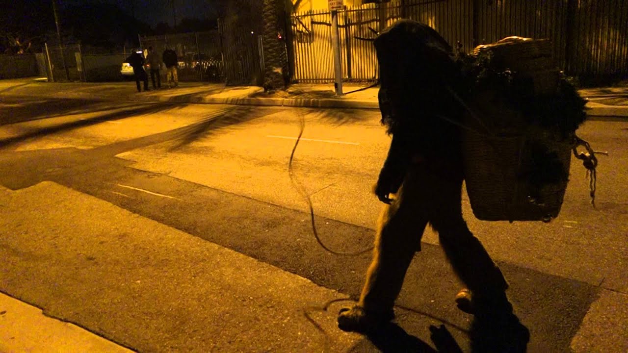 Krampus demonstrating Whipping Technique at Copro Gallery - YouTube