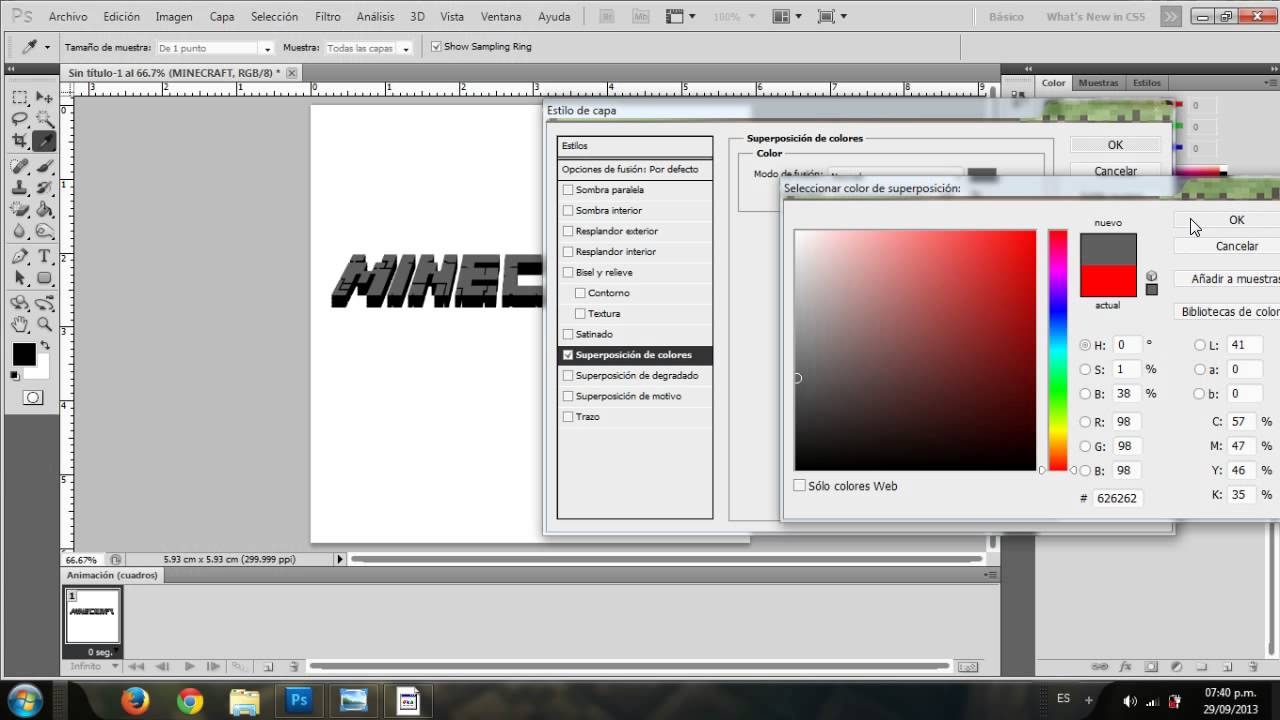 Como hacer las Letras de Minecraft en 3D - YouTube